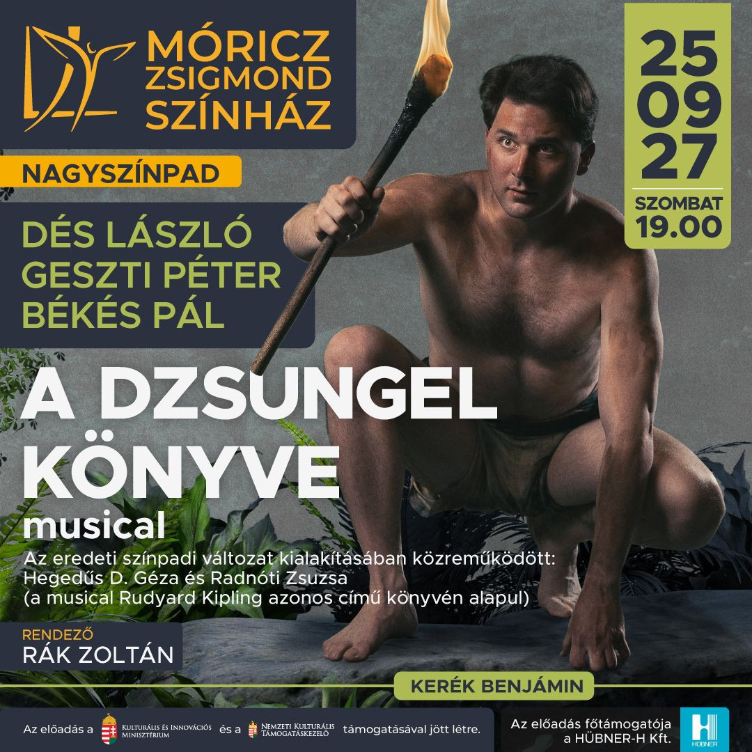 Holnap bemutatjuk A dzsungel könyve című előadást a Nagyszínpadon ...
